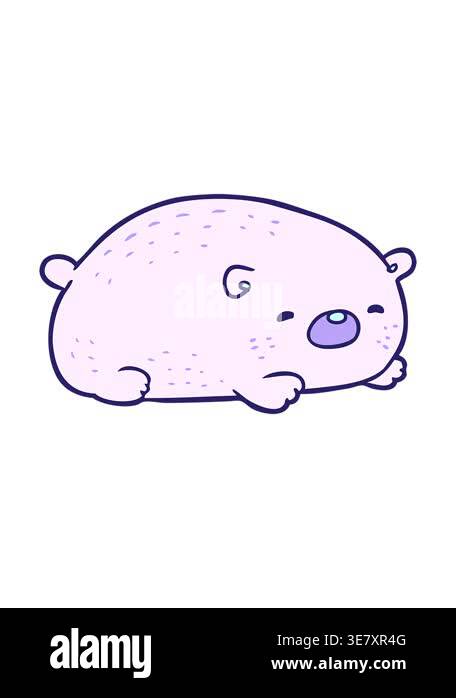 shaking motion animation of cute cartoon polar bear illustration Stock ...