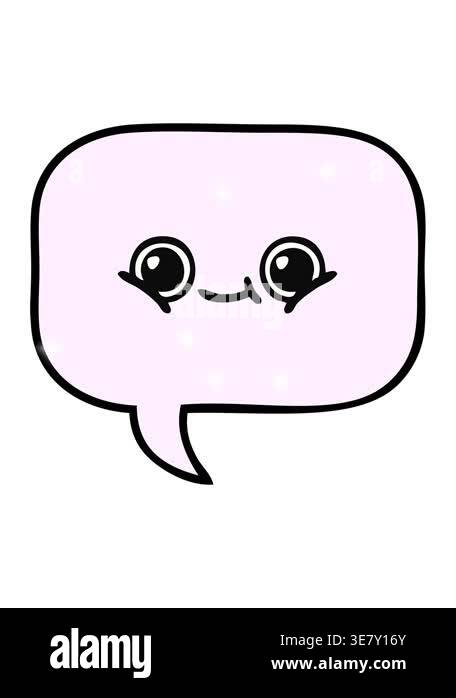 glitter effect animation of speech bubble cartoon Stock Video Footage ...