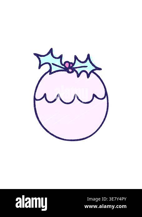 radioactive glowing animation of christmas pudding Stock Video Footage ...