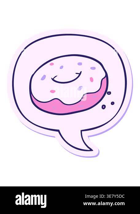 shine light effect animation of cartoon donut with sprinkles with ...