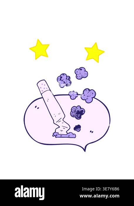 spinning stars animation of freehand speech bubble textured cartoon ...