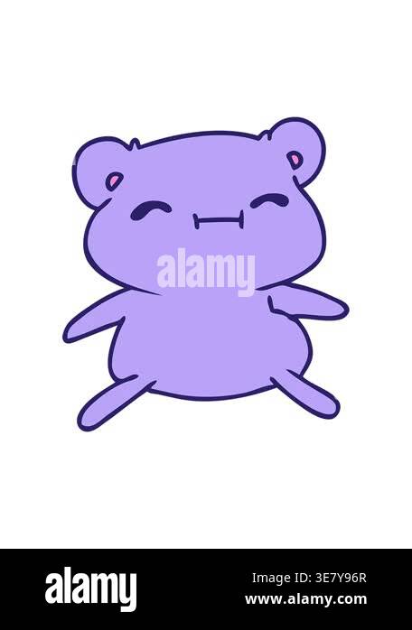 bobbing motion animation of cartoon illustration kawaii cute teddy bear ...