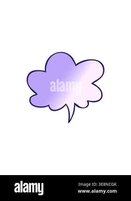 flashy sales animation of cartoon speech bubble in smooth gradient ...