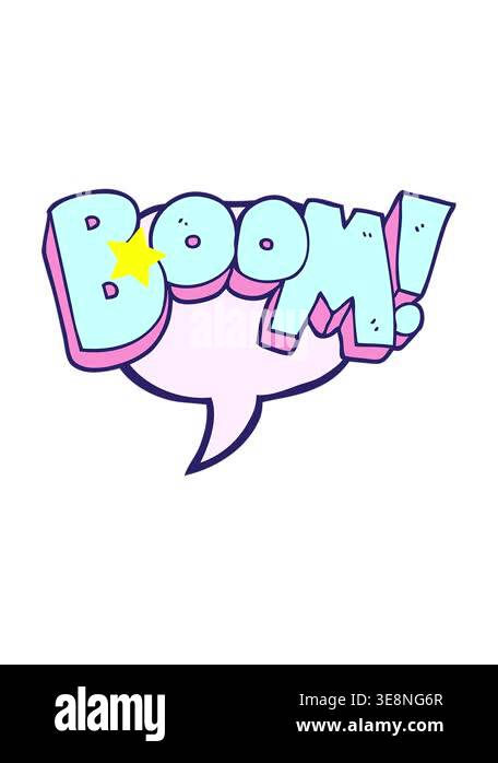 twinkling stars effect animation of freehand drawn speech bubble ...
