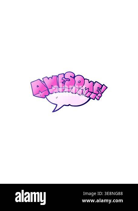 sales flash animation of freehand drawn speech bubble cartoon word ...