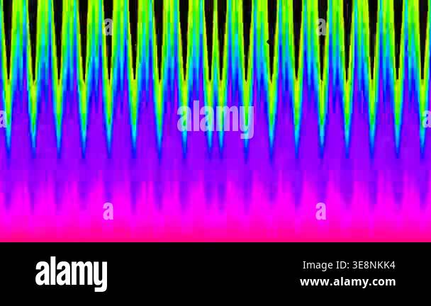 Vibrant, colorful abstract wave pattern with a spectrum of rainbow ...