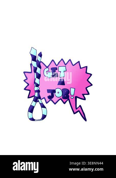 blinking radial lines animation of freehand drawn speech bubble cartoon ...