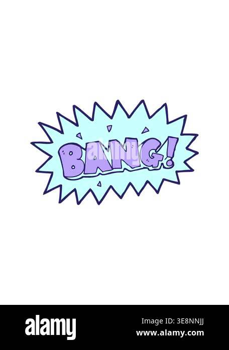 pixelize effect animation of cartoon explosion Stock Video Footage - Alamy