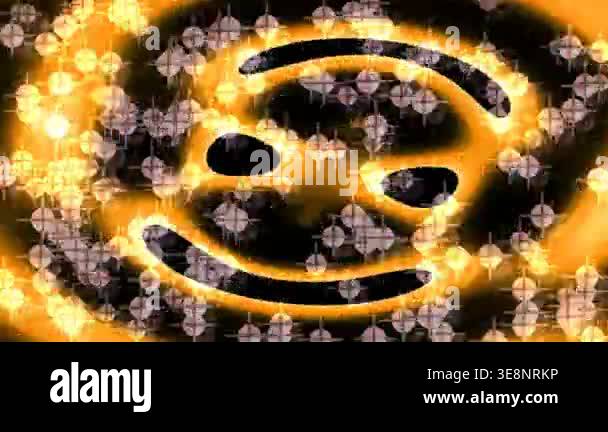 Dynamic abstract background featuring a red vortex with scattered ...