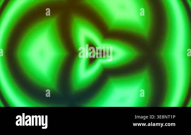 Abstract background with a mesmerizing green and yellow neon glowing ...