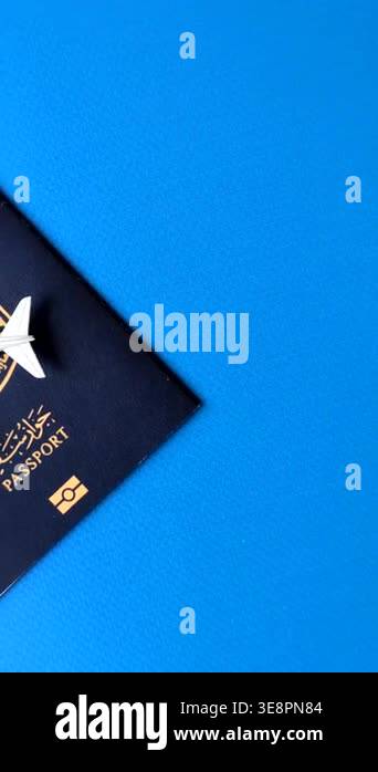 OAE passport for travelling, flying and doing business. Arabic document ...