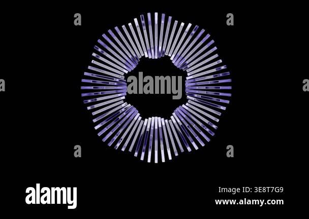 Circular Abstract 3D Futuristic Animation Loop Stock Video Footage - Alamy