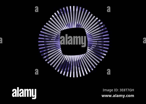 Circular Abstract 3D Futuristic Animation Loop Stock Video Footage - Alamy