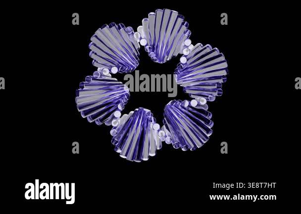 Circular Abstract 3D Futuristic Animation Loop Stock Video Footage - Alamy