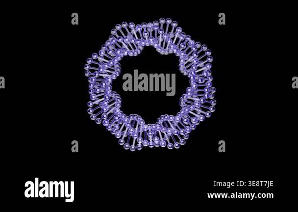 Circular Abstract 3D Futuristic Animation Loop Stock Video Footage - Alamy