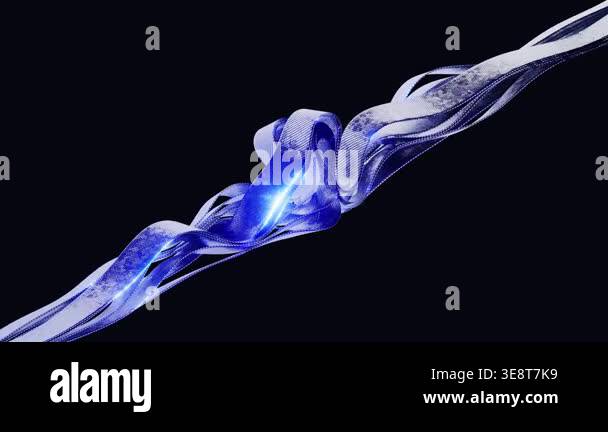 Abstract Elastic 3D Futuristic Animation Loop Stock Video Footage - Alamy