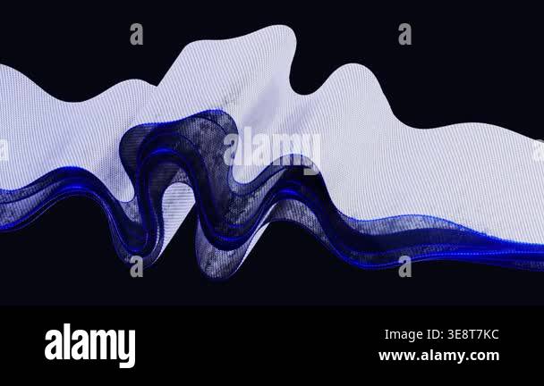 Abstract Elastic 3D Futuristic Animation Loop Stock Video Footage - Alamy