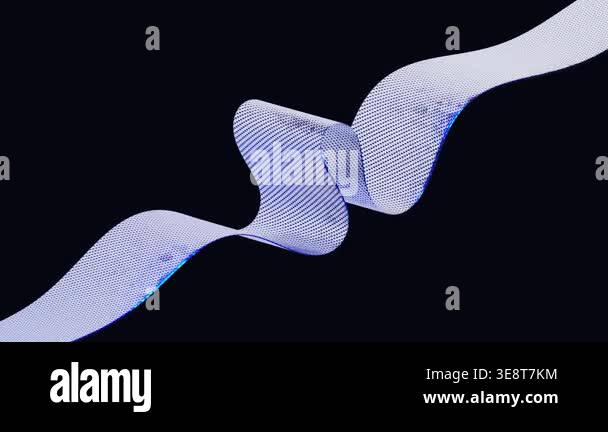 Abstract Elastic 3D Futuristic Animation Loop Stock Video Footage - Alamy