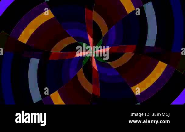 Abstract kaleidoscope pattern with bright symmetrical shapes creating a ...