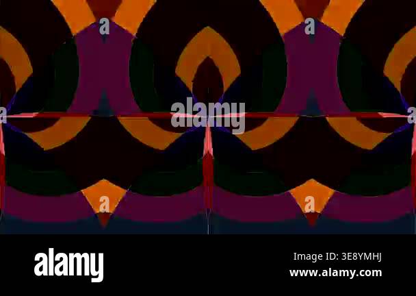 Abstract kaleidoscope pattern with bright symmetrical shapes creating a ...