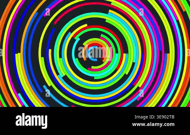 A vibrant abstract background animation featuring multi-colored ...