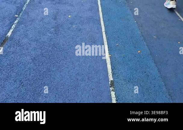 the background is a blue, red and yellow color Stock Video Footage - Alamy