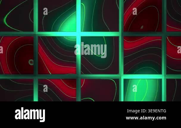 Abstract Grid Background with Neon Colors Stock Video Footage - Alamy
