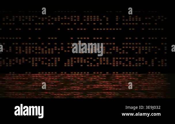 Abstract background featuring a scrolling matrix of digital data ...