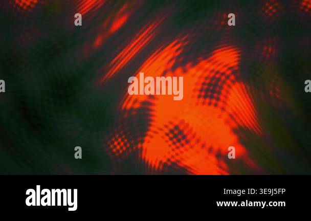 Abstract visual art featuring dynamic red light pulses and wave ...