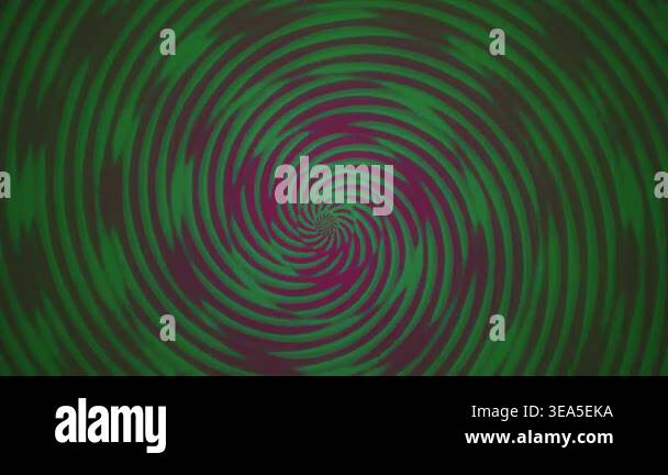Hypnotic Green and Red Spiral Animation for Visual Effects Stock Video ...