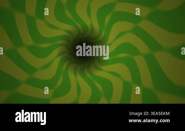 Hypnotic Green and Yellow Swirl Animation - A Mesmerizing Visual ...