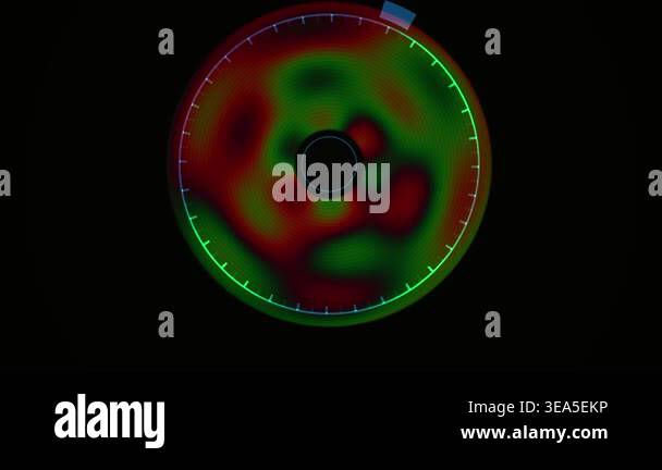 Abstract Circular Data Visualization with Dynamic Color Shifts Stock ...