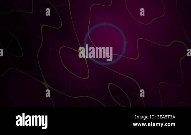 An abstract neon purple line animation creates a moody futuristic ...