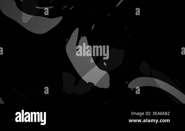 Abstract Black and White Liquid Motion Background Loop Stock Video ...