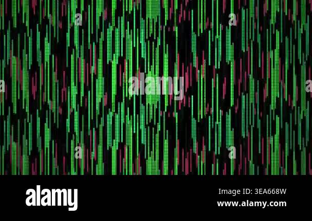Green and red code matrix background Stock Video Footage - Alamy
