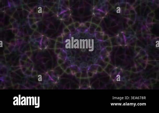A dynamic video sequence featuring shifting kaleidoscopic patterns with ...