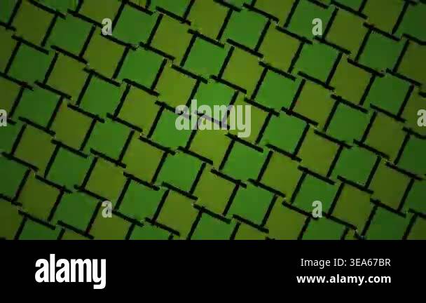 Abstract green square pattern animation background loop for creative ...