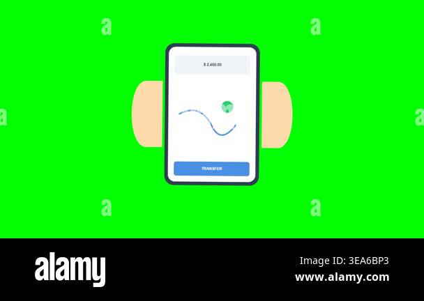 An animated demonstration of a mobile app screen showing a user drawing ...