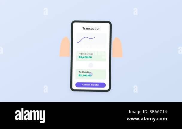 Close up view of a smartphone screen showing a financial transaction ...