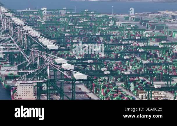 Kaohsiung Port, Nanzi District, Taiwan, February 26, 2026:Extensive ...