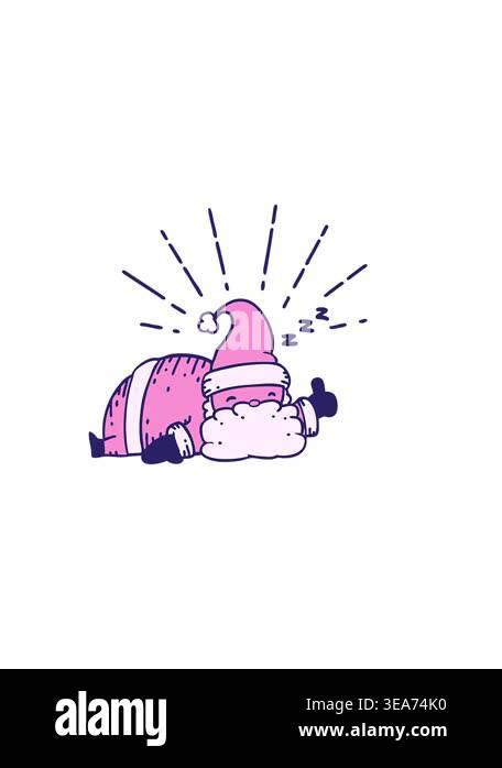 horizontally vibrating animation of illustration of santa claus ...