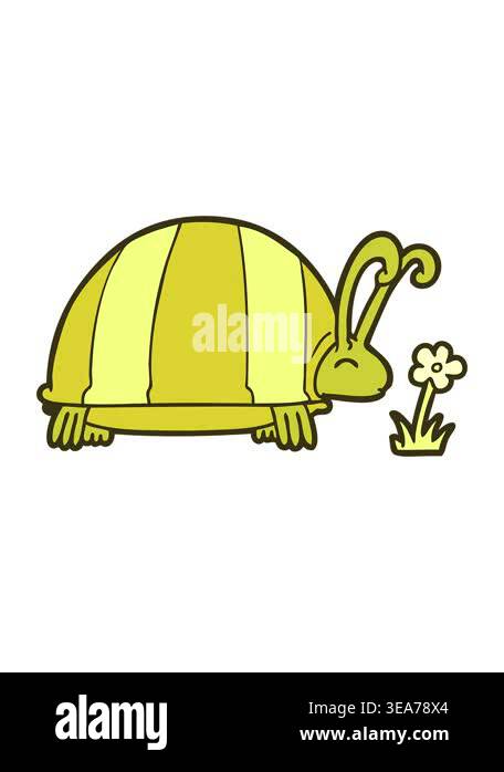 changing color animation of cartoon bug and flower Stock Video Footage ...