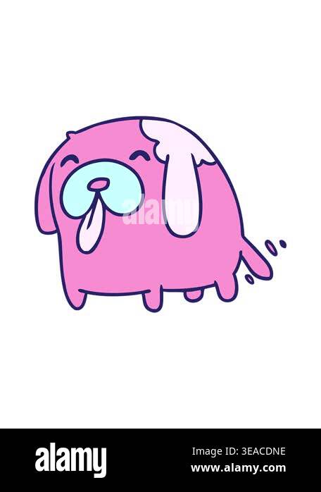 attention grabbing animation of cartoon illustration kawaii of a cute ...