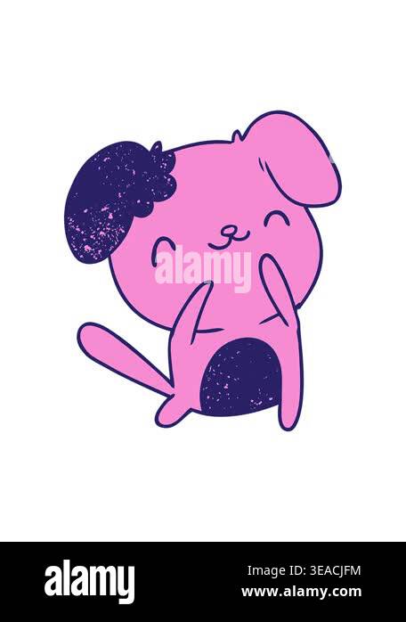 pressure popping animation of textured cartoon illustration kawaii of a ...