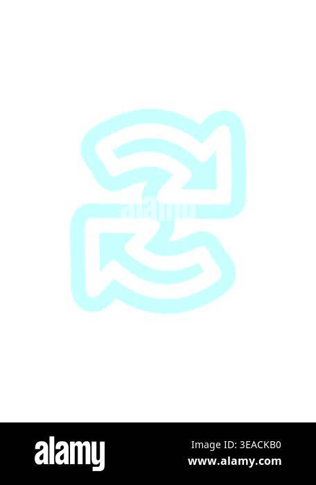 flashy sales animation of recycling arrow icon symbol Stock Video ...