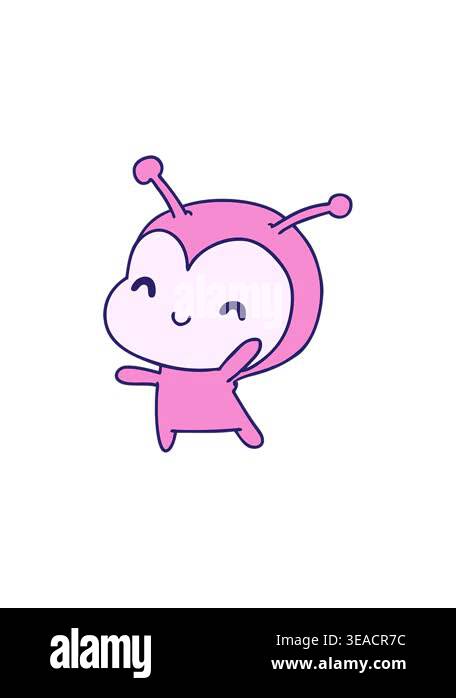 starburst effect animation of cartoon illustration kawaii of a cute ...