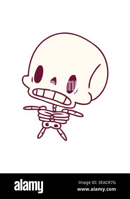 vibrating motion animation of cartoon illustration kawaii cute dead ...