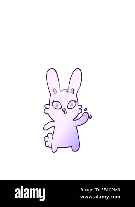 stretching up animation of cute vector gradient illustration cartoon ...