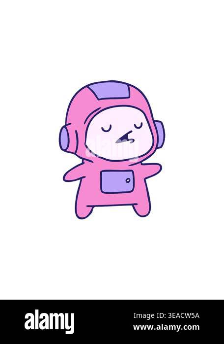 starburst effect animation of cartoon illustration of a kawaii cute ...