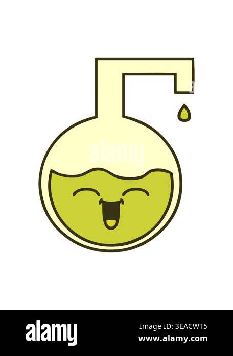 changing color animation of cute cartoon of a science experiment Stock ...